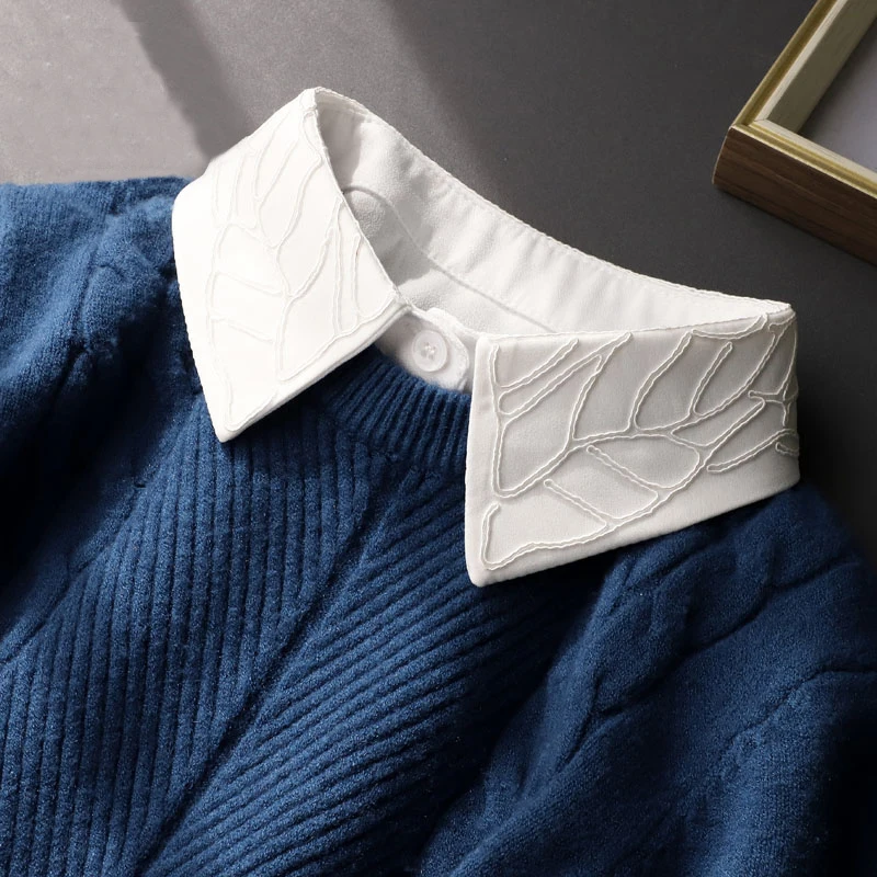 White-False-Collar-for-Women-Shirt-Detachable-Collars-Sweater-Fake ...