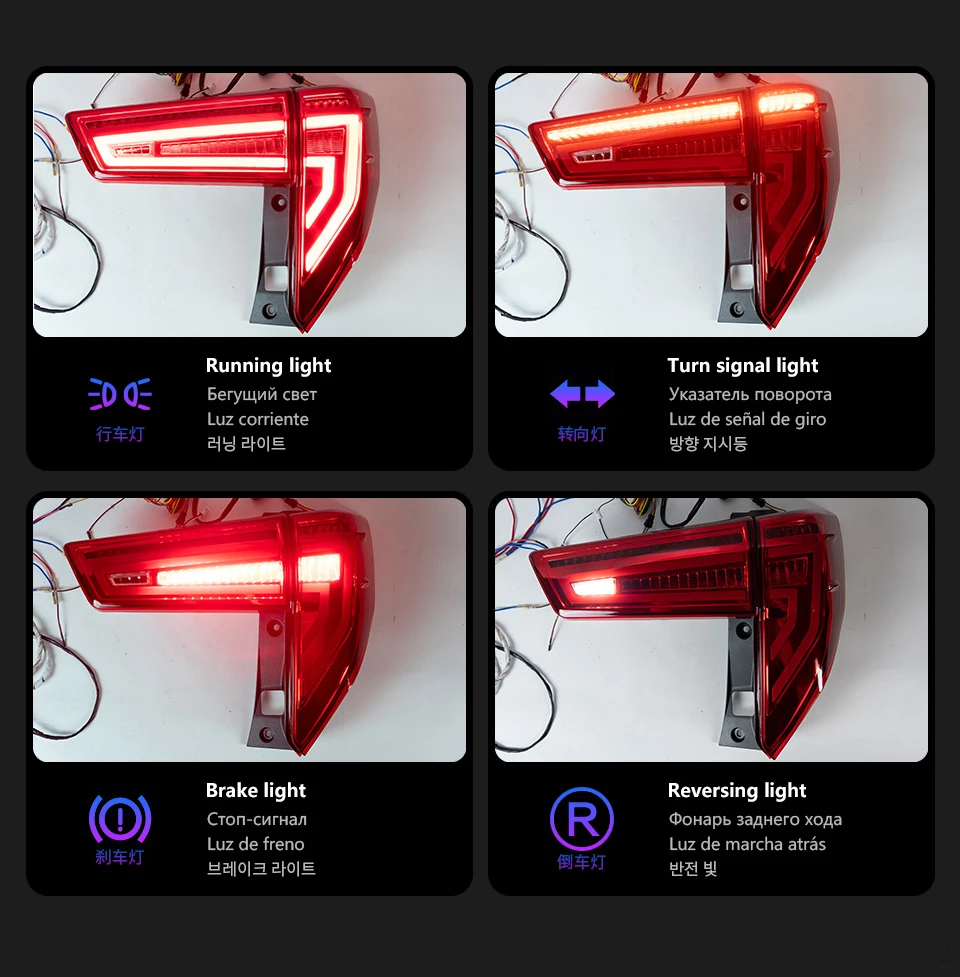 Toyota Innova Tail Light 2016-2019 Innova Tail Lamp Light Led Drl ...