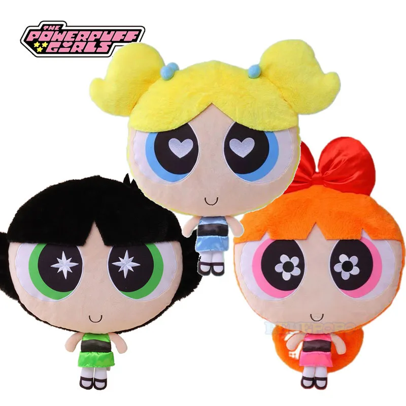New-Big-Head-45cm-Cartoon-Anime-Powerpuff-Girls-Plush-Toys-Cute-Pillow ...