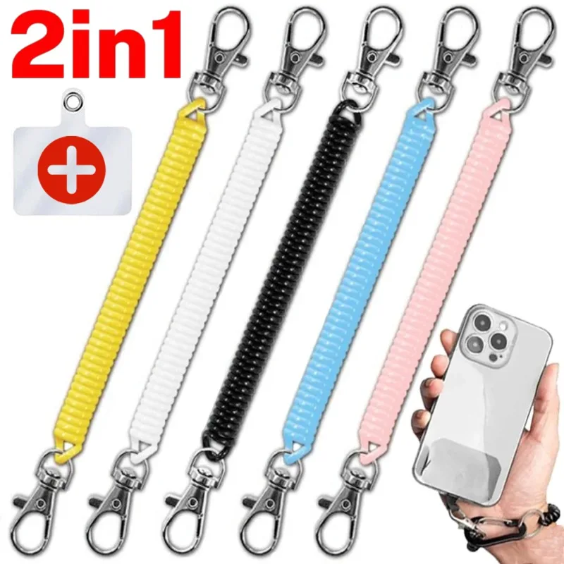 Telescopic Anti-theft Spring Lanyard Wrist Lanyard with Gasket for ...