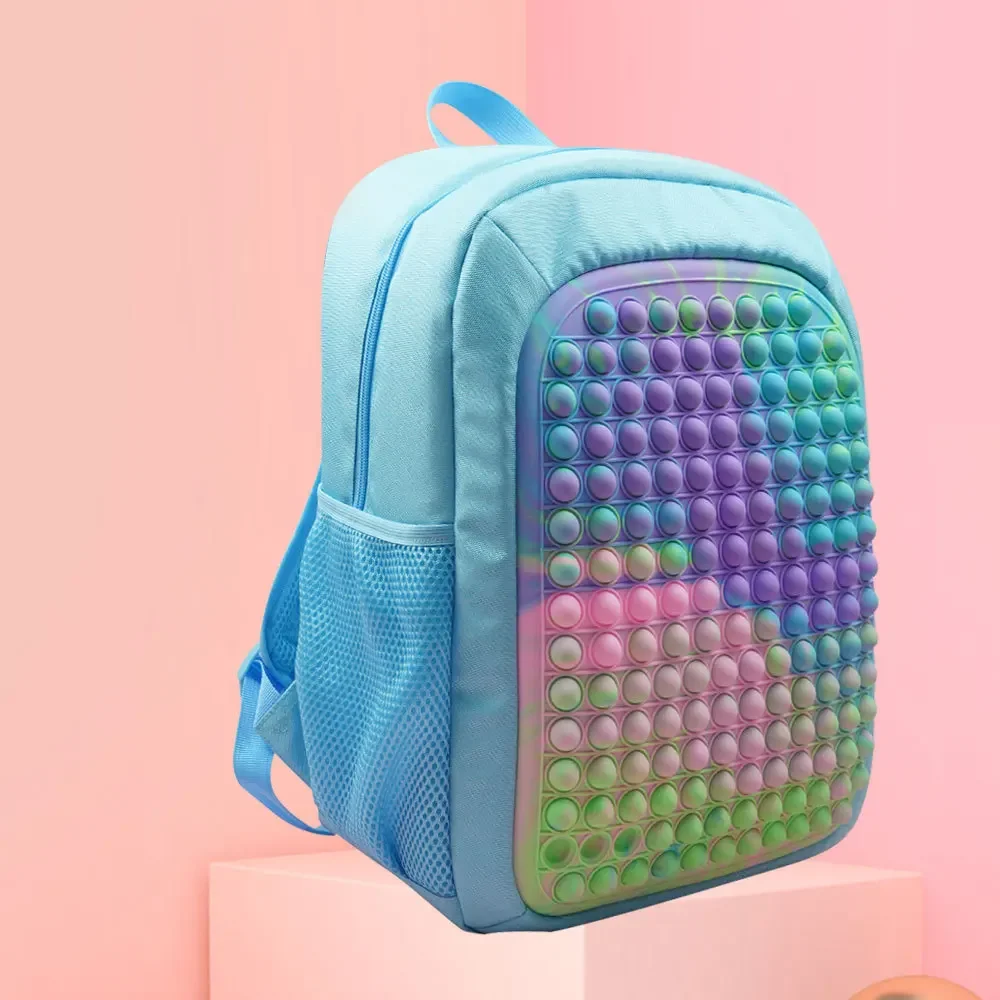 POP Its Backpack For Baby Boys Girls Push Bubble Fidget Toys Stress ...