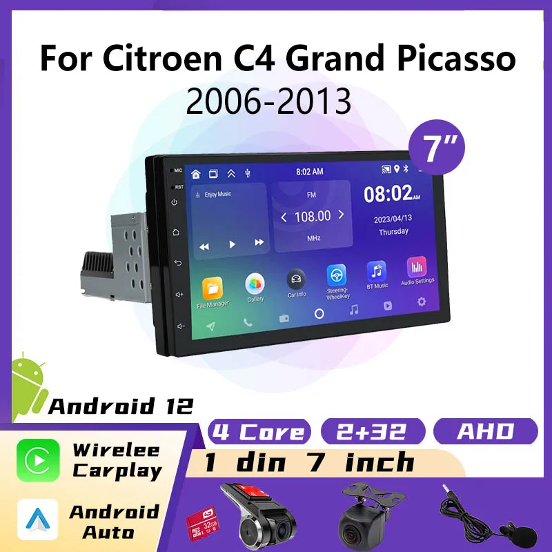1-Din-7-Inch-Android-Car-Radio-for-Citroen-C4-Grand-Picasso-2006-2013 ...