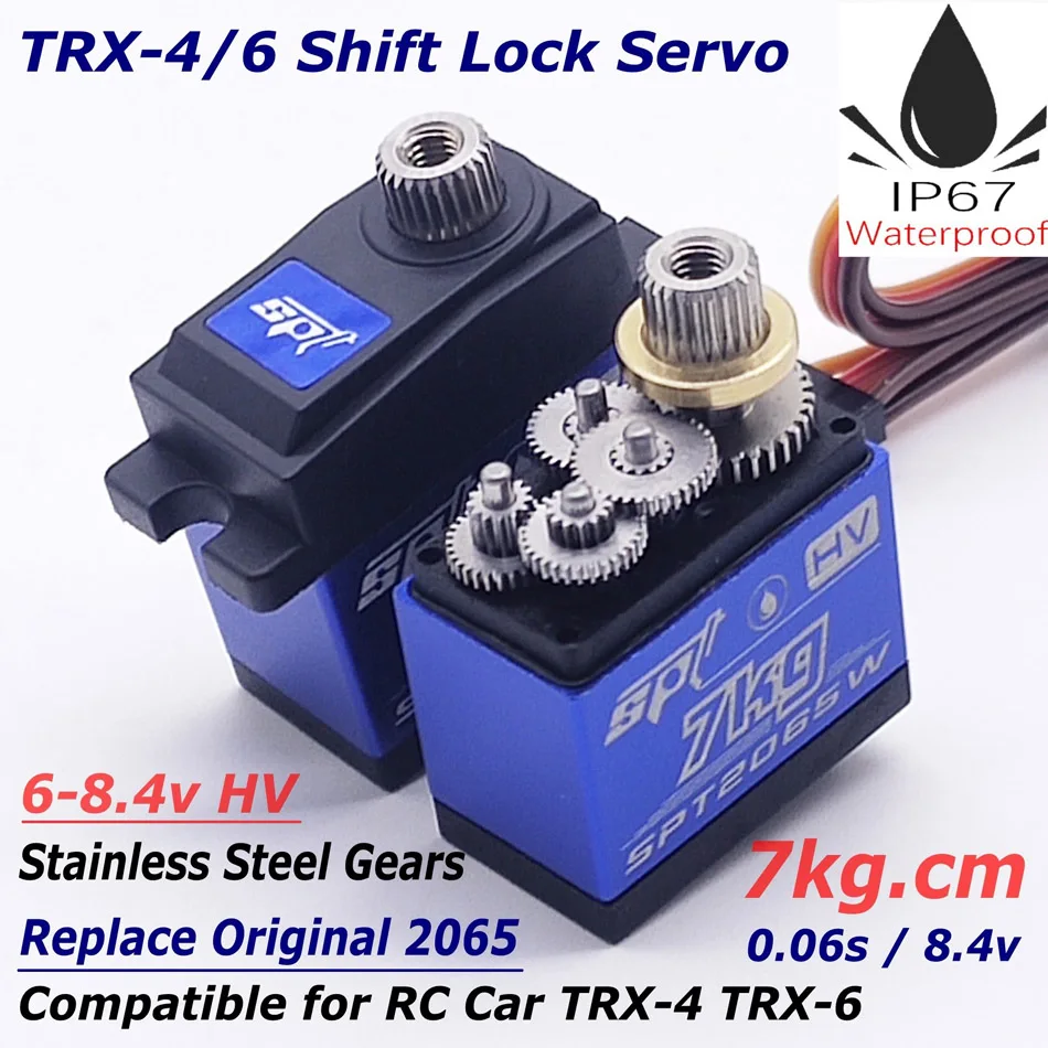 SPT2065W 7kg 7.4v High Volts Speed Stainless Steel Gears Waterproof ...