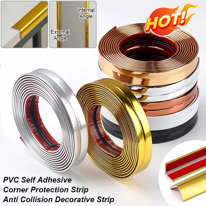 5-1M-PVC-Self-Adhesive-decorative-strip-wall-sticker-anti-collision ...