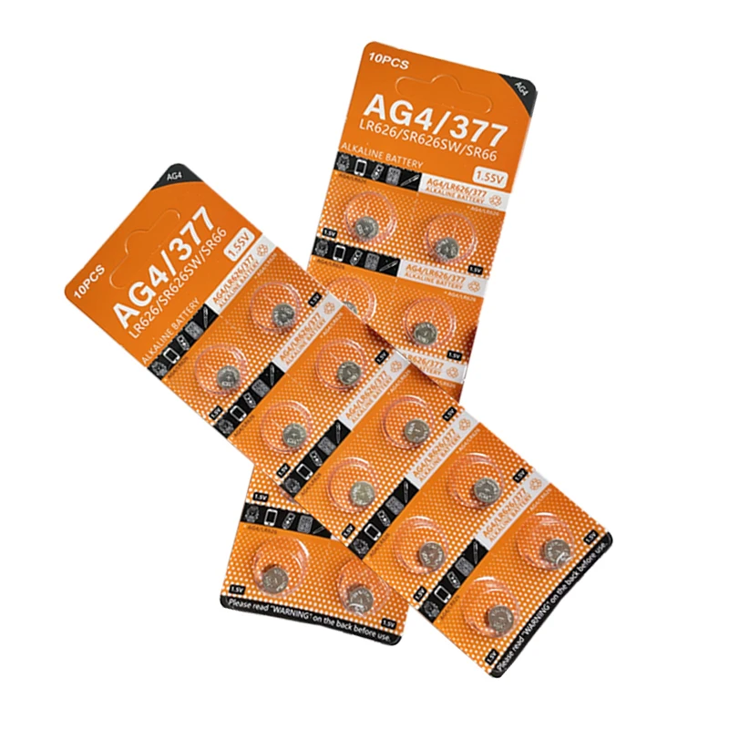 20Pc 1.5V 377 377A SR626SW AG4 SR626 LR66 LR626 AG 4 1.55V 알카라인 버튼 코인 셀 ...