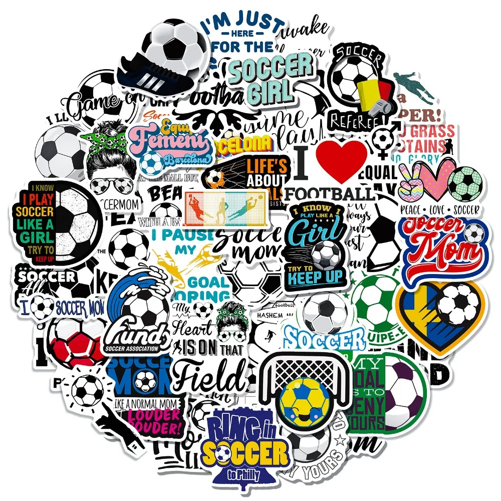10-30-50PCS-Text-Posted-Football-Score-Stickers-Waterproof-Graffiti ...