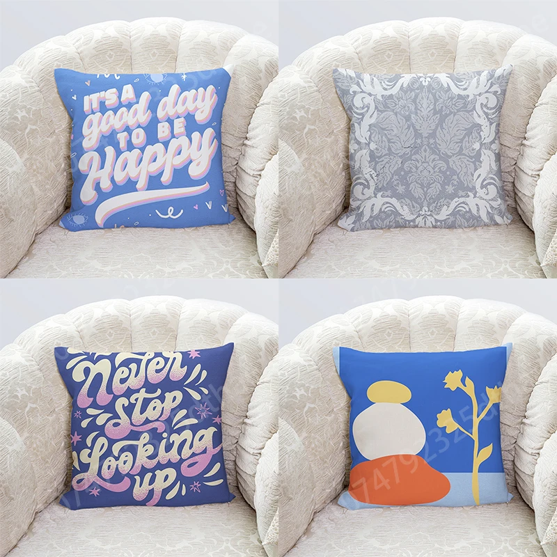 Cartoon-Pillow-Case-Home-Decoration-Custom-Letters-Pillowcase-Sofa ...