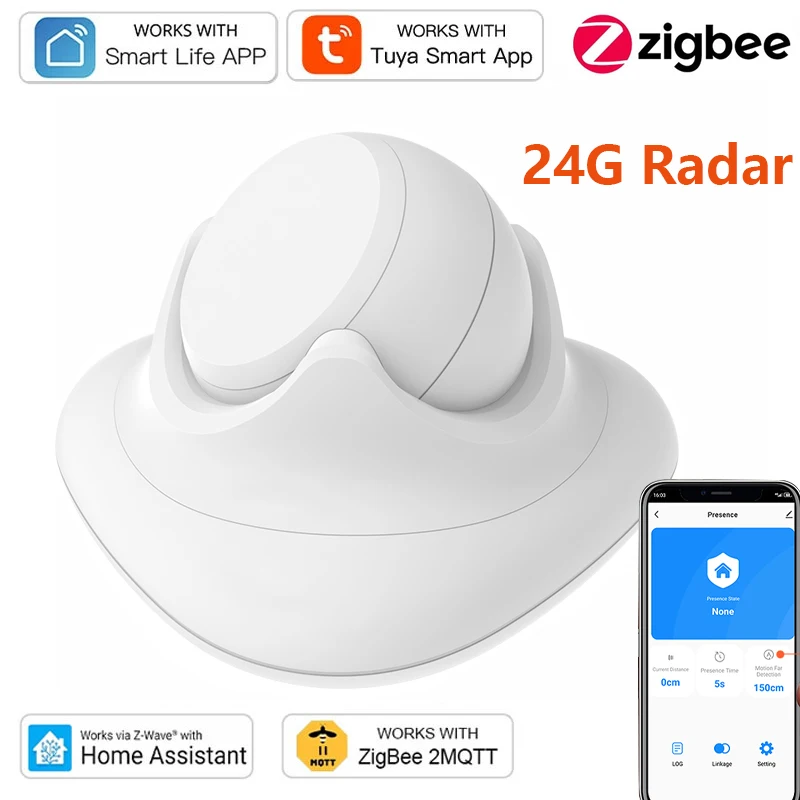 Tuya ZigBee 24G MmWave Radar Human Presence Motion Sensor Pro with ...