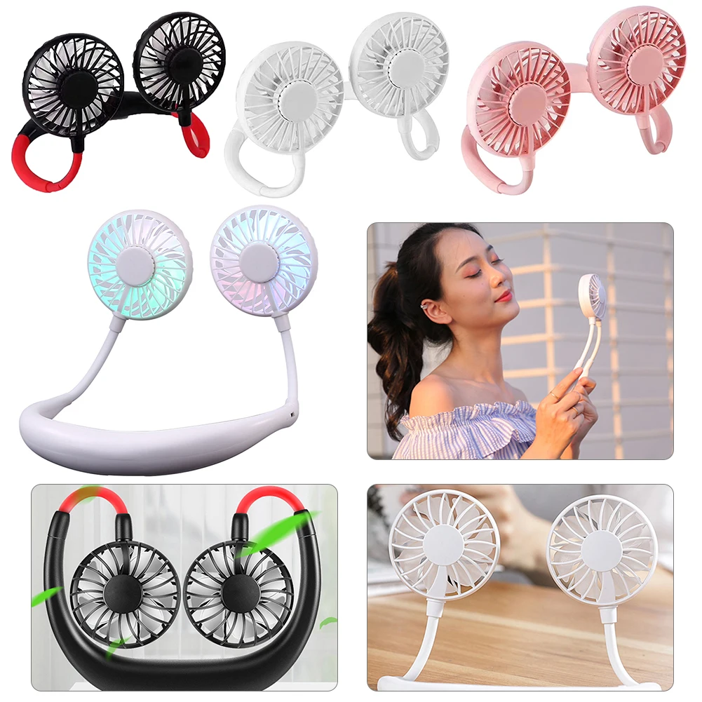 Summer-Neck-Cooling-Fan-1200mAh-Rechargeable-Low-Noise-Hands-Free ...