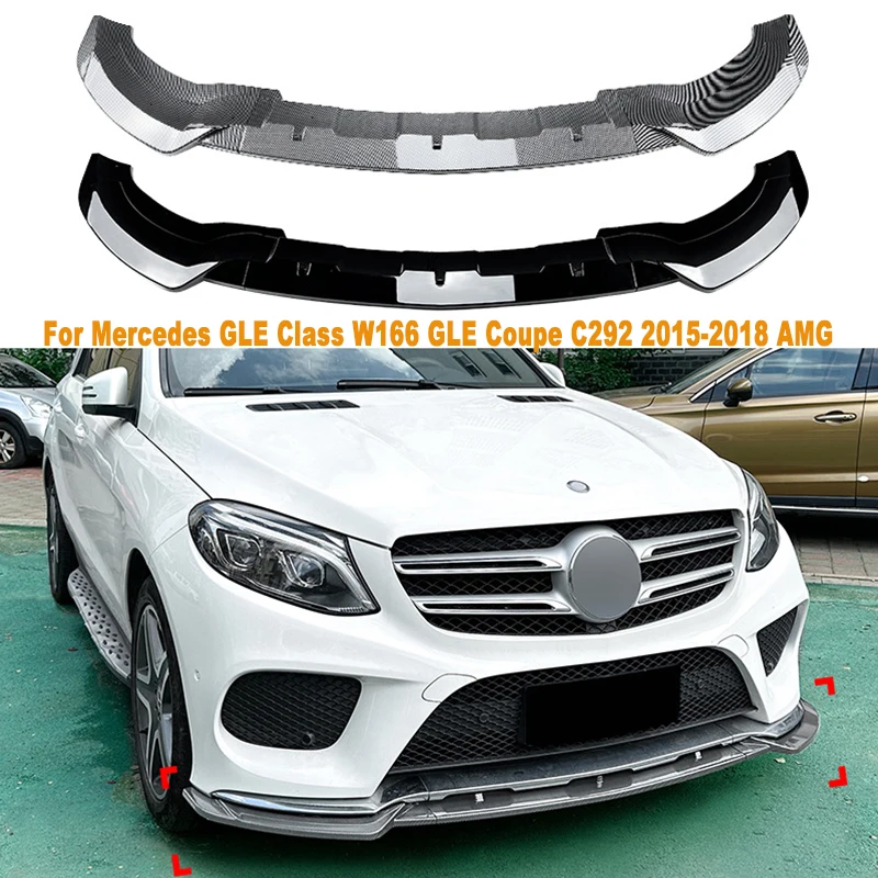 For-Mercedes-GLE-Class-W166-GLE-Coupe-C292-2015-2018-AMG-Front-Bumper ...