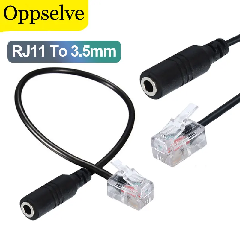 3.5mm Audio Adapter Cable 3.5 Jack Female To RJ11 Male For Computer ...
