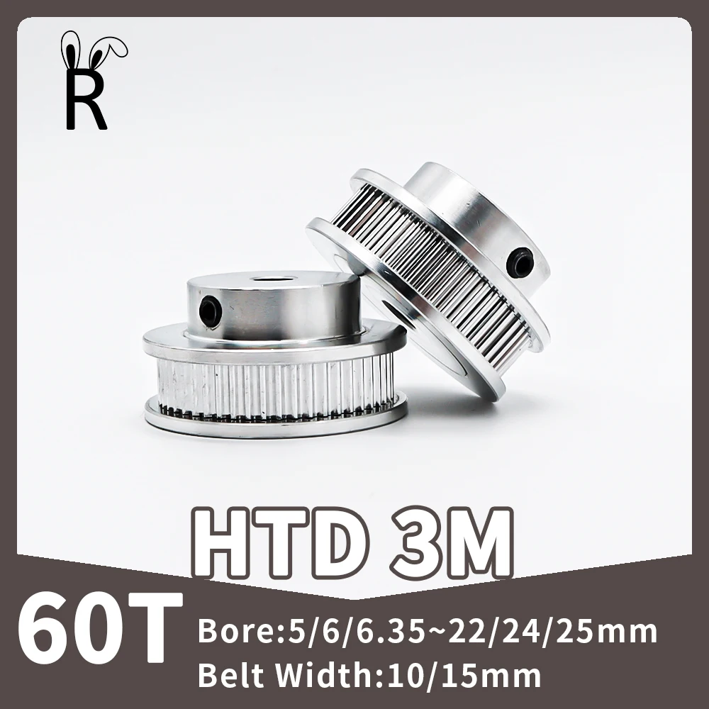 Pulley 8mm 3M Tmng Belt Pulley Kt 60 Teeth 20 Teeth Belt Wdth 15mm Reducton Timing Pulley