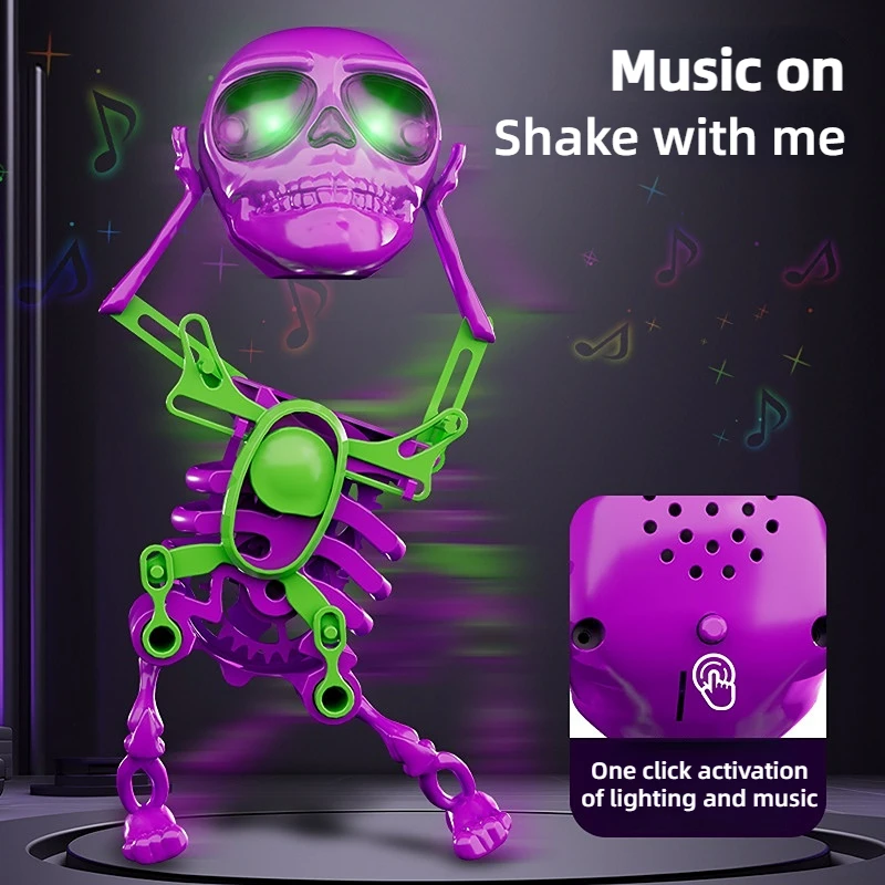 Dancing-Skull-3D-Printing-Plastic-Skeleton-Shaking-Swinging-Skeleton ...