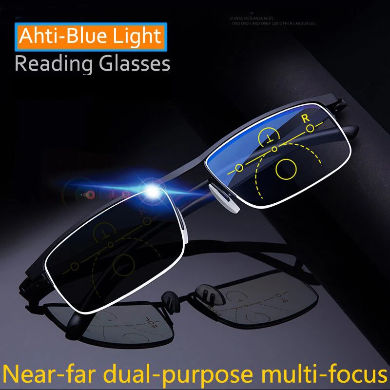 Intelligent Multifocal Progressive Reading Glasses For Men Women Near ...