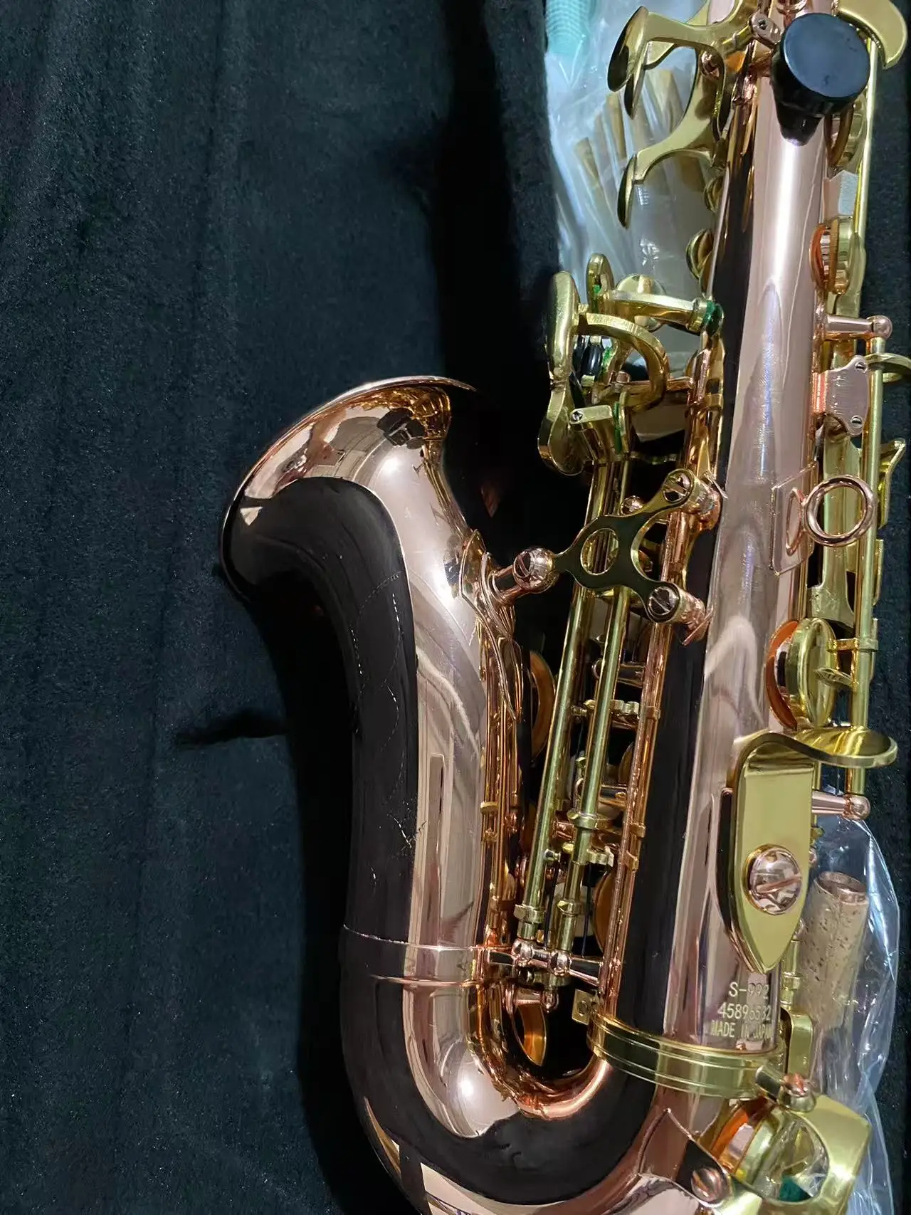 Saxophone soprano 992 en or rose de haute qualité en clé plate B ...