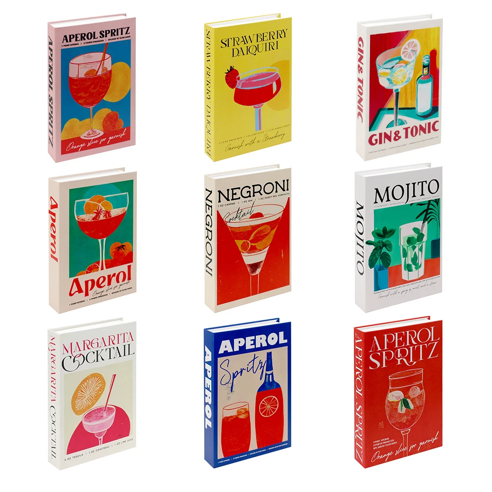 Aperol-Cocktail-Series-Luxury-Fake-Books-Coffee-Table-Club-Villa-Hotle ...