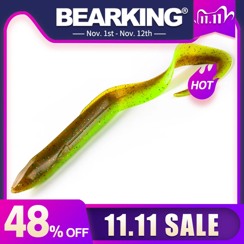 Bearking Eel Soft Lures 20cm 15cm Artificial Lures Fishing Worm ...