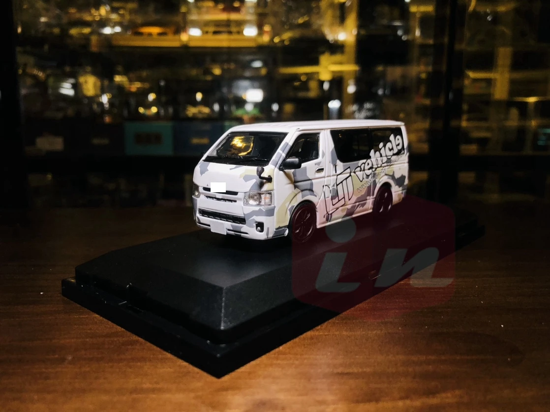 Model1 1:43 Hiace Hong Kong White Modified Diecast Model Car Collection ...