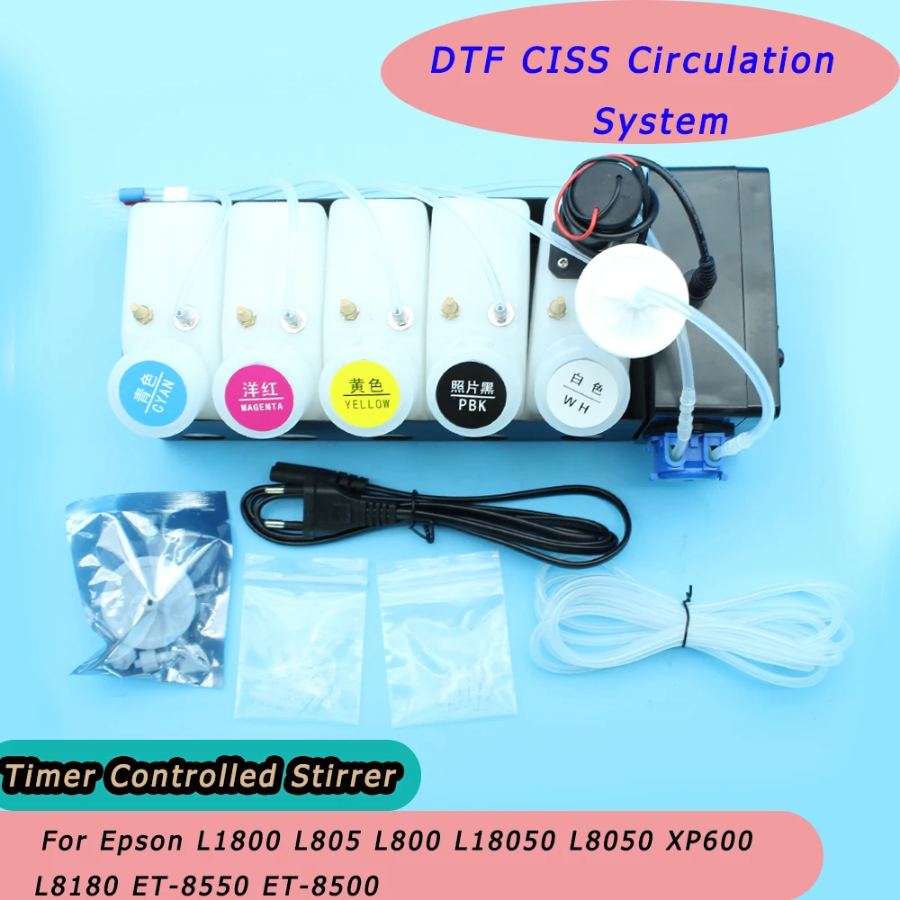 DTF-DTG-Ink-System-White-Ink-Circulation-CISS-Without-Damper-For-Epson ...