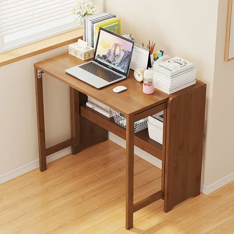 Folding-Desk-80-100-120cm-Writing-Computer-Desk-Space-Saving-Foldable ...