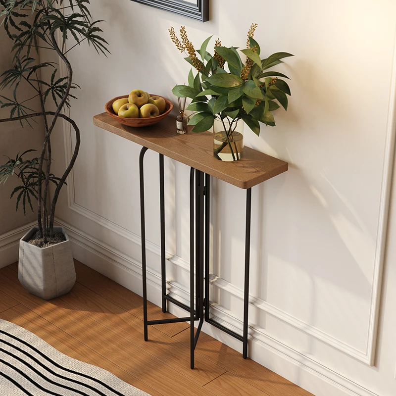 Scandinavian Entryway Table Narrow Wall-Mounted Console Shelf Modern ...