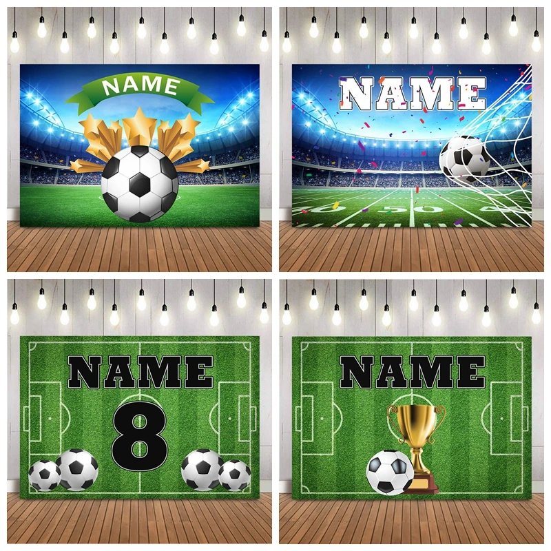 2023-New-Football-Backdrop-Decoration-Boy-Birthday-Soccer-Field-Sports ...