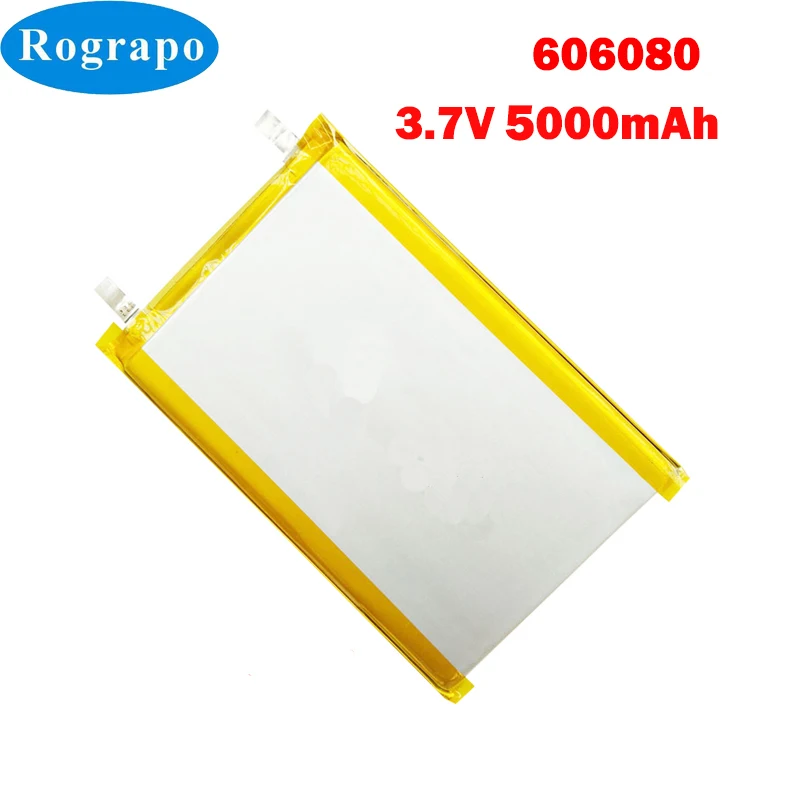 3.7V 5000mAh 606080 Li -Polymer Rechargeable Lithium Battery For DVD ...