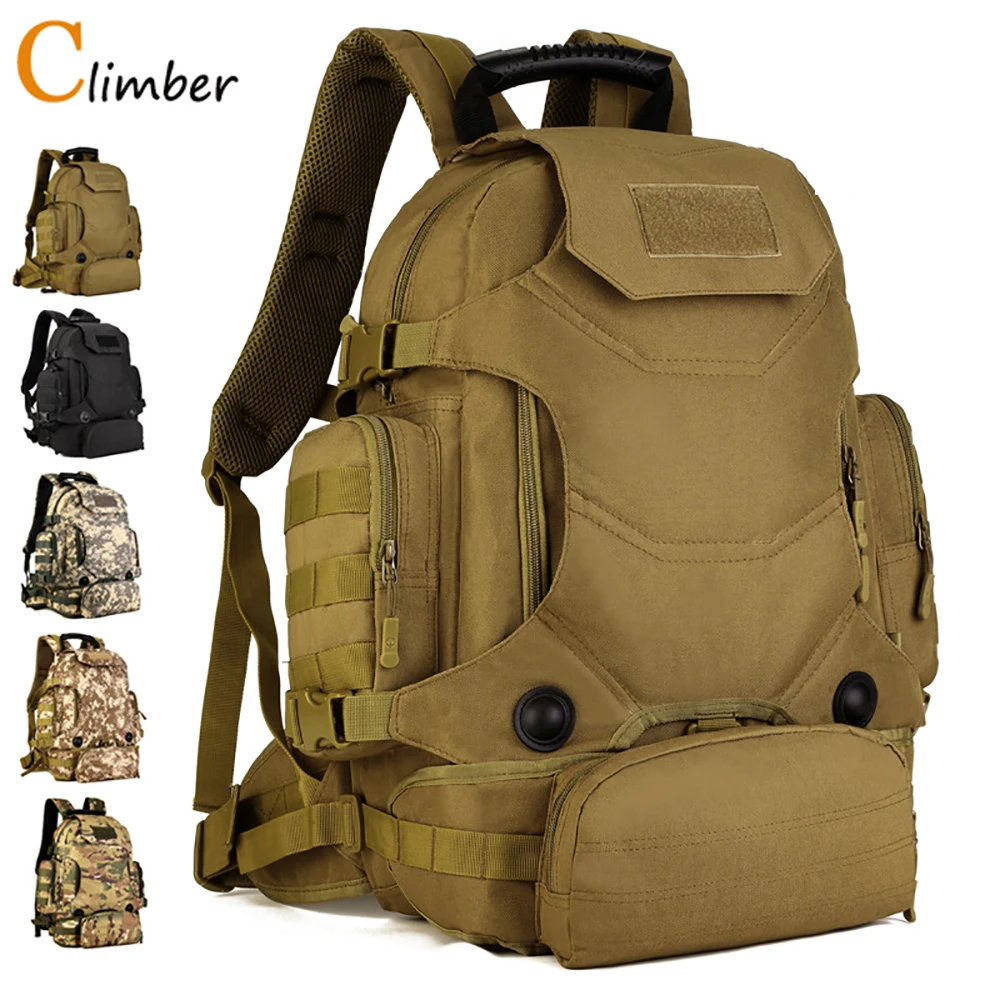 45L-Military-Tactical-Backpack-Army-Molle-Assault-Rucksack-Men-Women ...