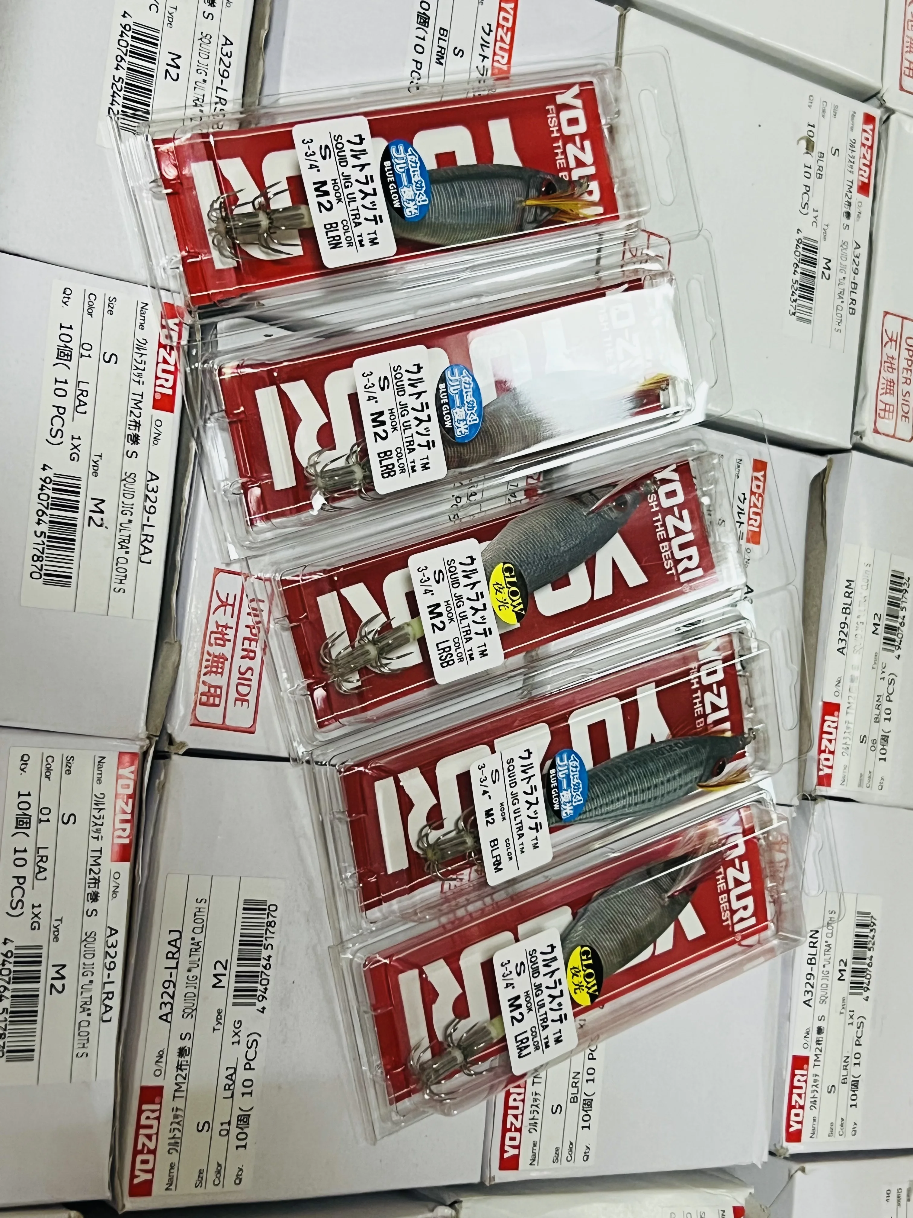 New-Japanese-Yo-Zuri-2-inch-Boat-Fishing-Rocket-Squid-with-Cloth-Roll ...