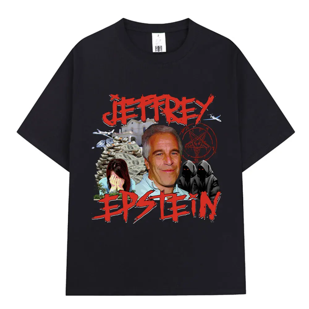 Jeffrey-Epstein-Graphic-T-Shirt-Men-Fashion-Vintage-Short-Sleeve-T ...