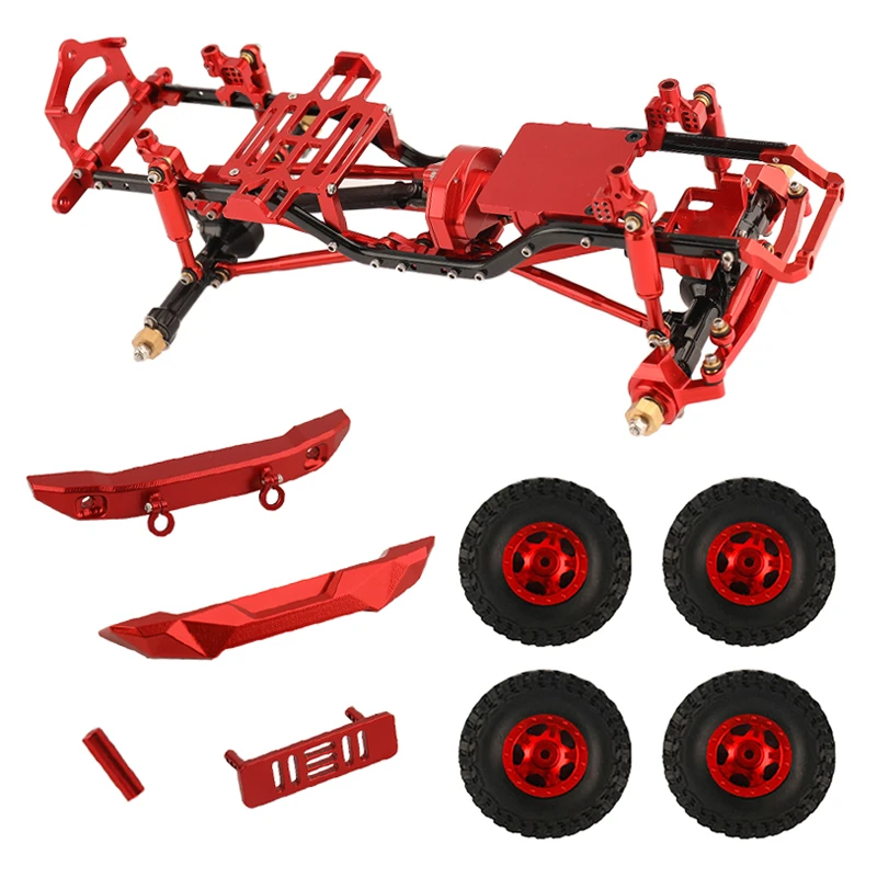 Kit de chasis de aleación de aluminio para Axial SCX24 AXI00006 Bronco ...