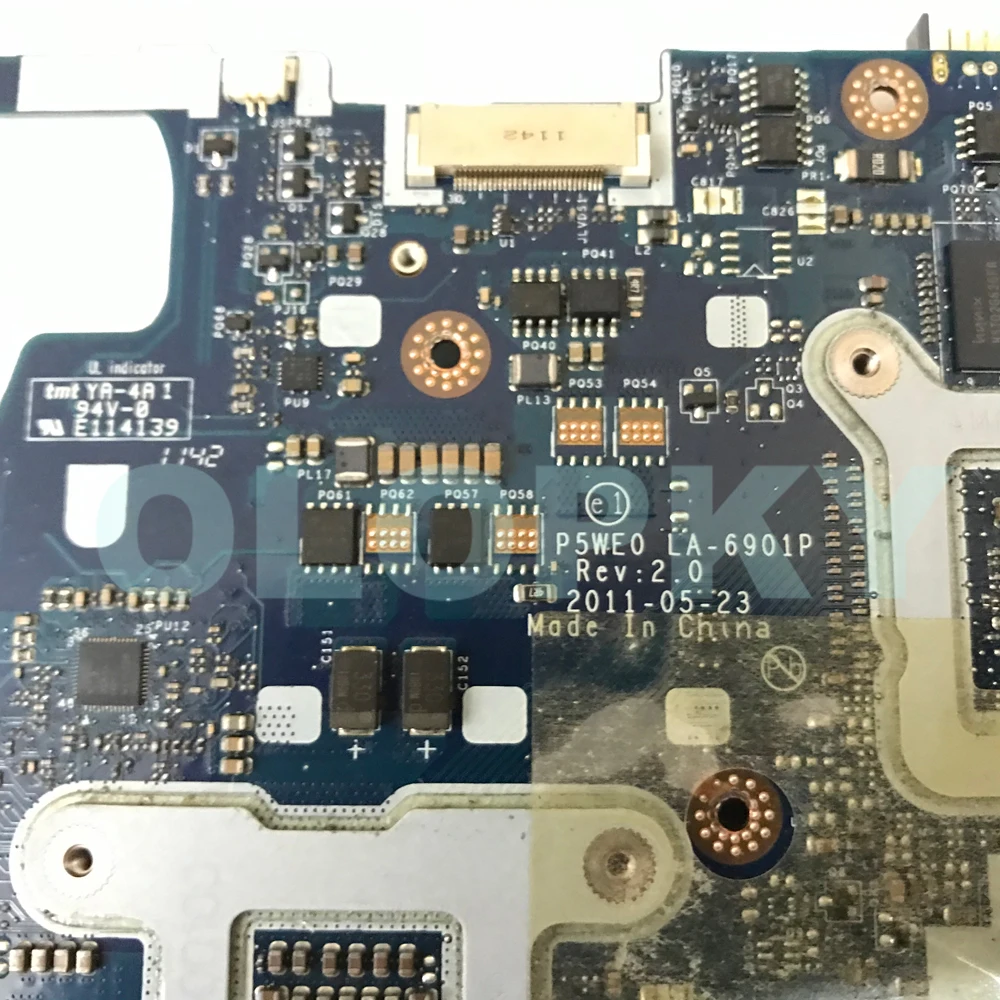 P5WE0 LA-6901P Mainboard GT540M/GT630M/GT610M/GT520M 1G/2G GPU For Acer ...