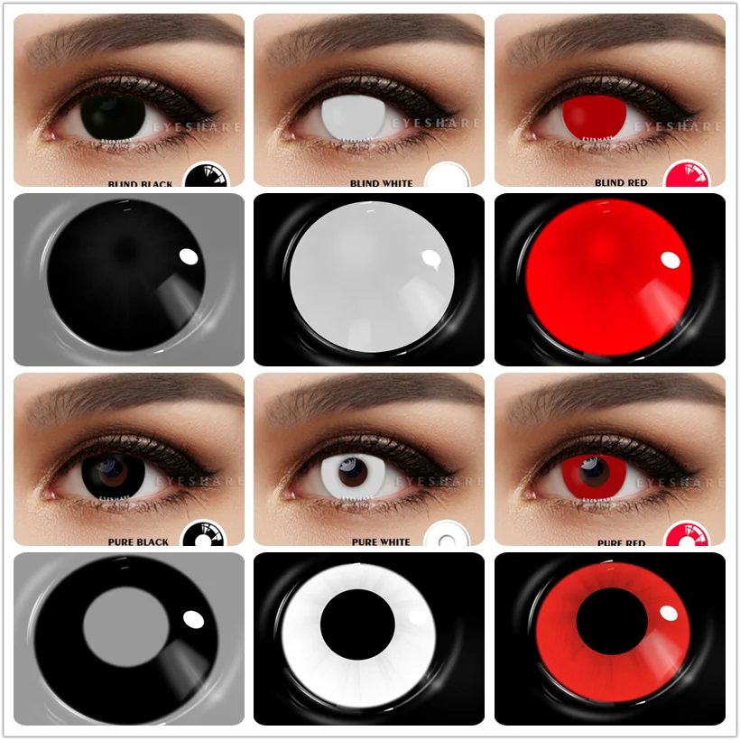 Pure White Eye Contacts