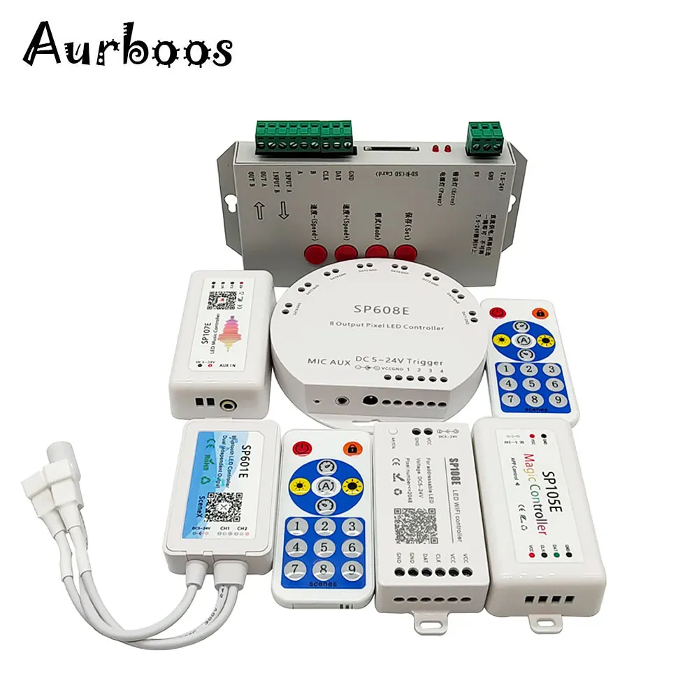 WS2812-2812B-WS2811-RGB-Led-Strip-Controller-SP107E-SP110E-SP105E ...