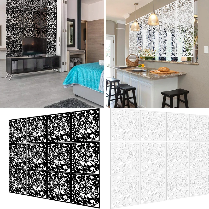 12pcs-DIY-PVC-Room-Divider-Hanging-Wall-Screen-Partitions-Separator ...