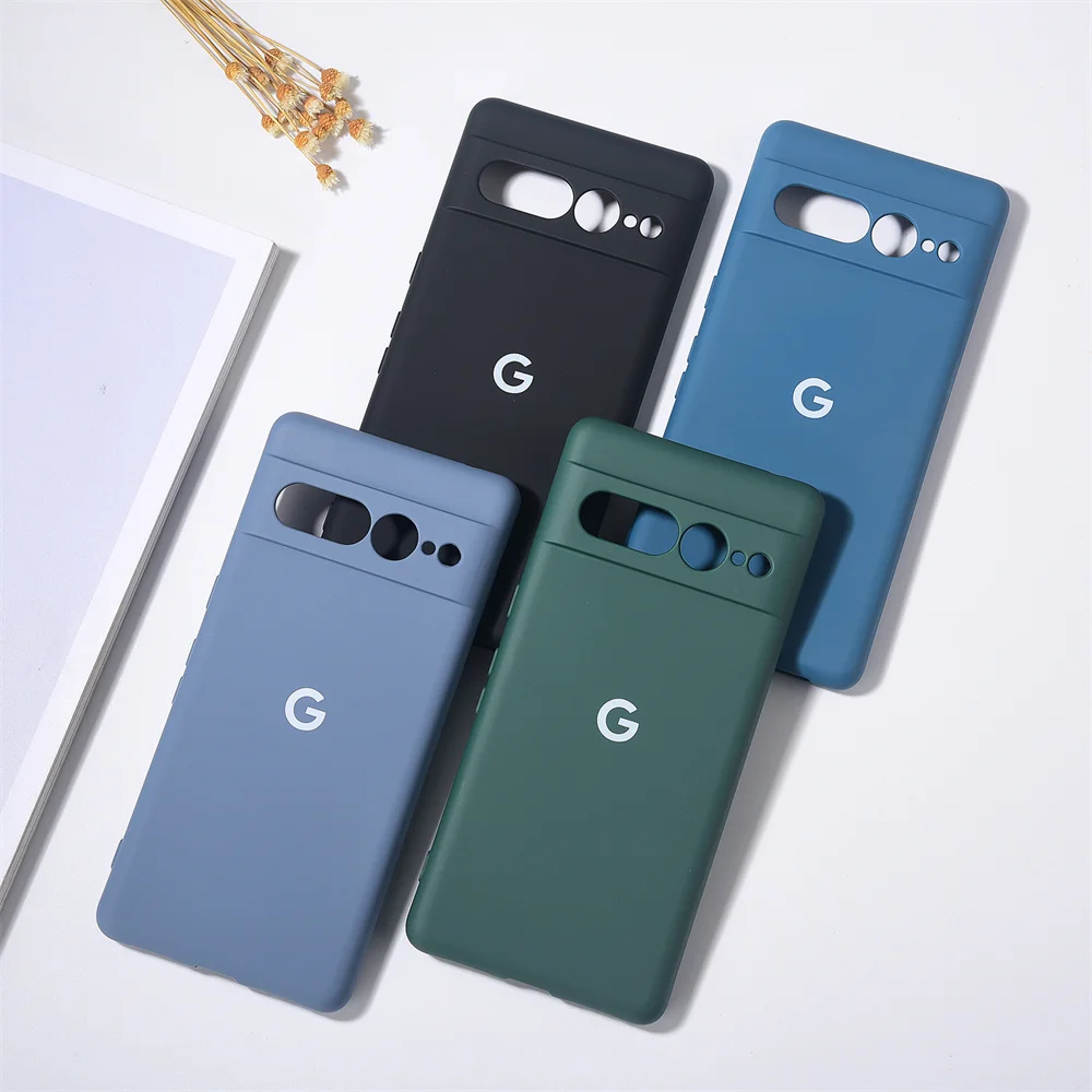 For-Google-Pixel-7-Pro-TPU-Liquid-Silicone-Phone-Case-Soft-Touch-Full ...