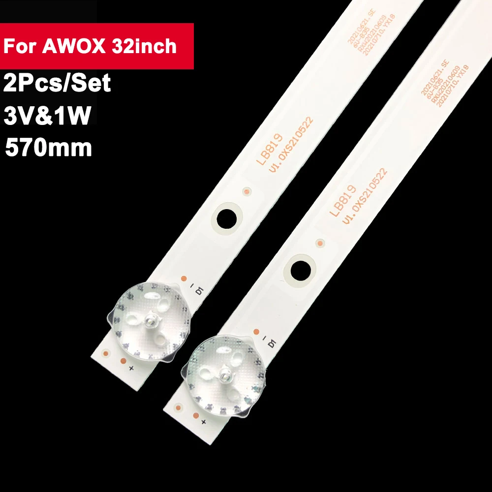 2 개/대 3V TV 백라이트 Led 스트립 32 인치 HTV-32R01-T2C 303KJ320045 V320BJ6-Q01 ...