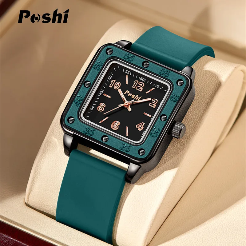 POSHI-2023-Women-Watches-Original-Quartz-Watch-Fashion-Ladies-Silicone ...