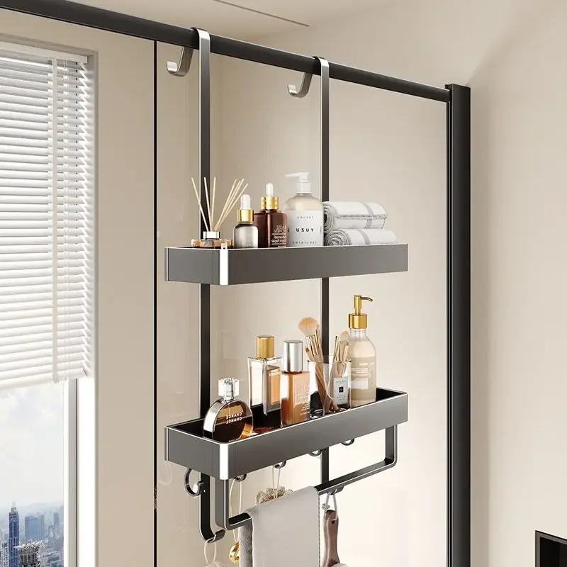 Innovative Aluminum Storage Organizer for Bathroom, No Punch, Shower ...