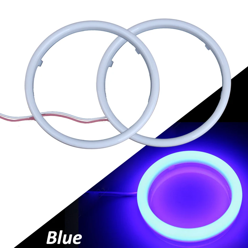 2PCS-Cotton-Blue-LED-Angel-Eye-Halo-Ring-70MM-80MM-90MM-95MM-100MM ...