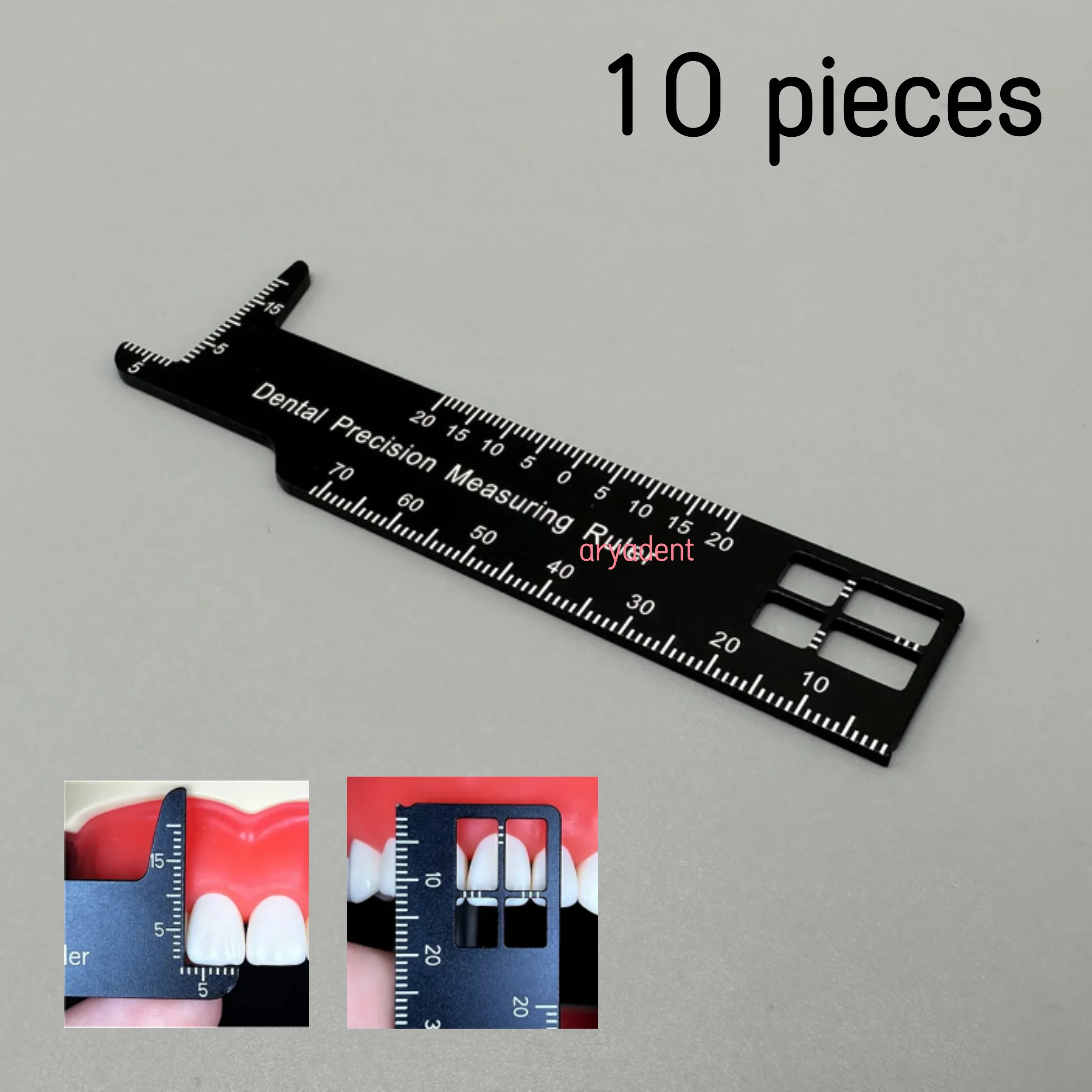 10pcs Dental Precision Measuring Ruler Medical Tool For Photography And ...