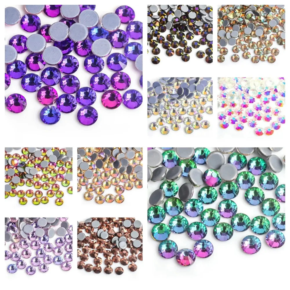 All-Sizes-40Colors-Crystal-AB-Hotfix-Rhinestones-Glass-Strass-Hotfix ...