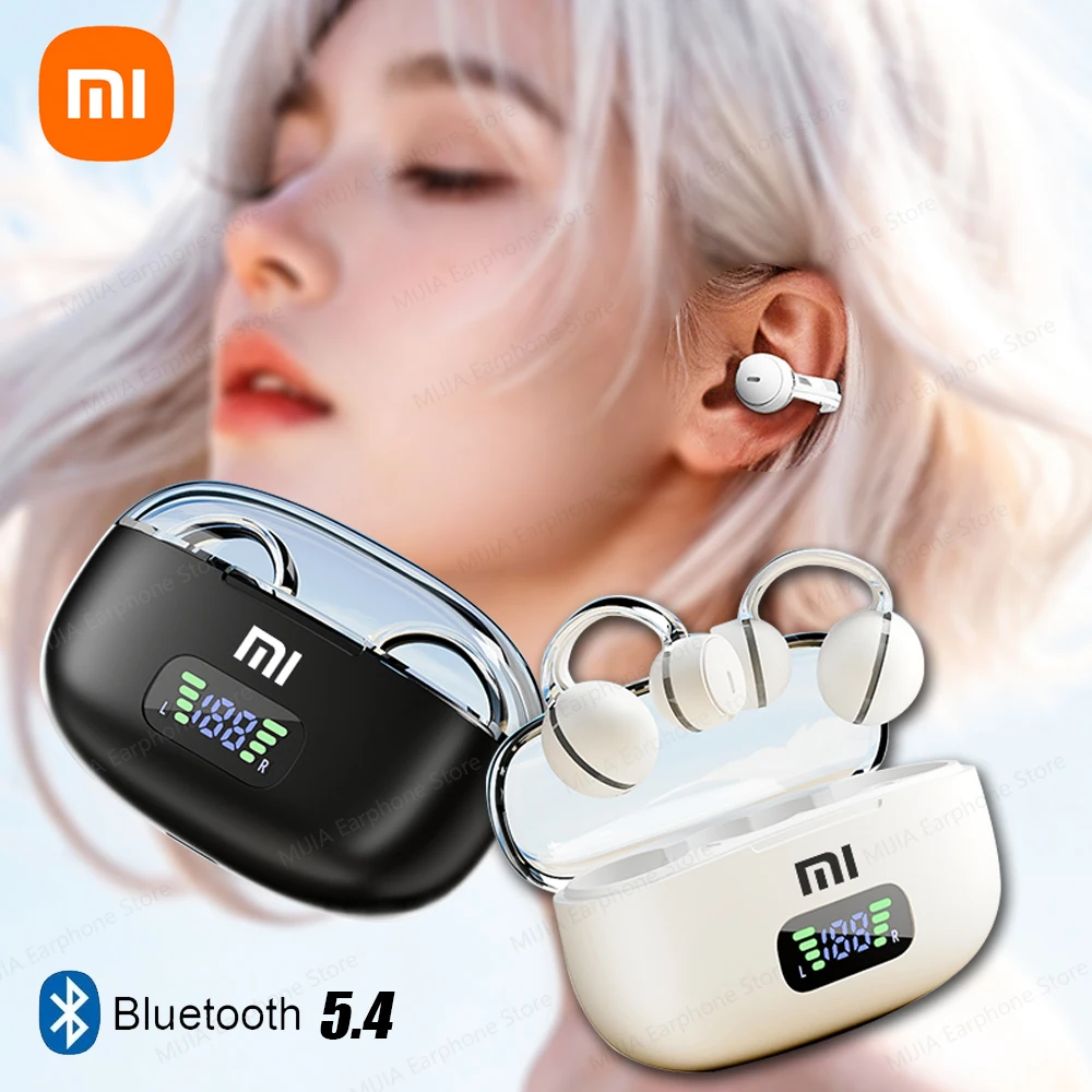 XIAOMI-S39-Ear-Clip-ENC-Headset-Wireless-Bluetooth5-4-Headphone-LED ...