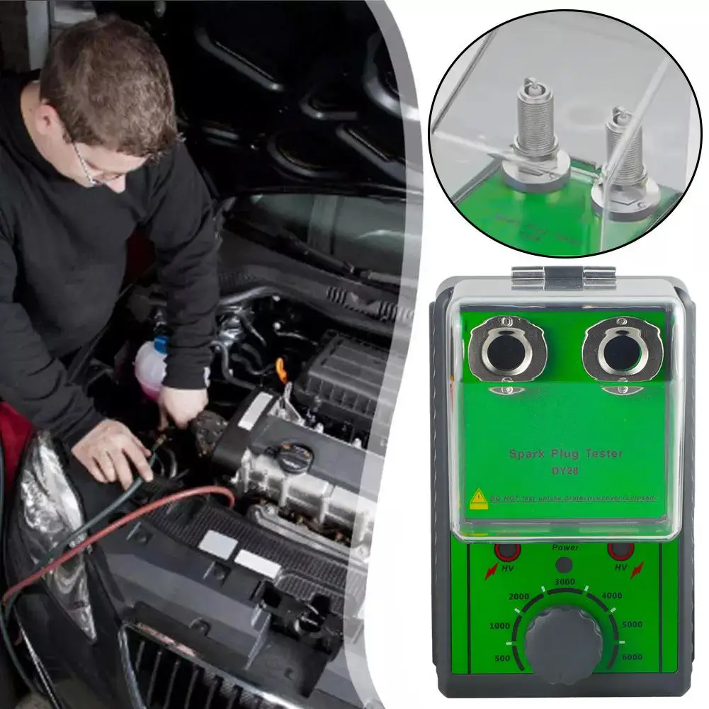 12V-Automotive-Spark-Plug-Tester-Adjustable-Dual-Pin-AC-Tools-6000-Car ...