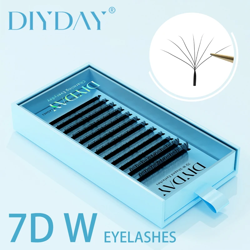 DIYDAY-7D-8D-W-Shape-Eyelash-Extension-Natural-Soft-Individual-False ...