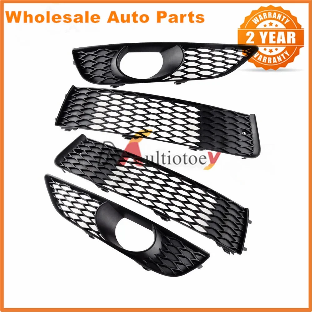 2/4X 4L0807697B 4L0807698B 4L0807675C 4L0807676C Front Bumper Lower ...
