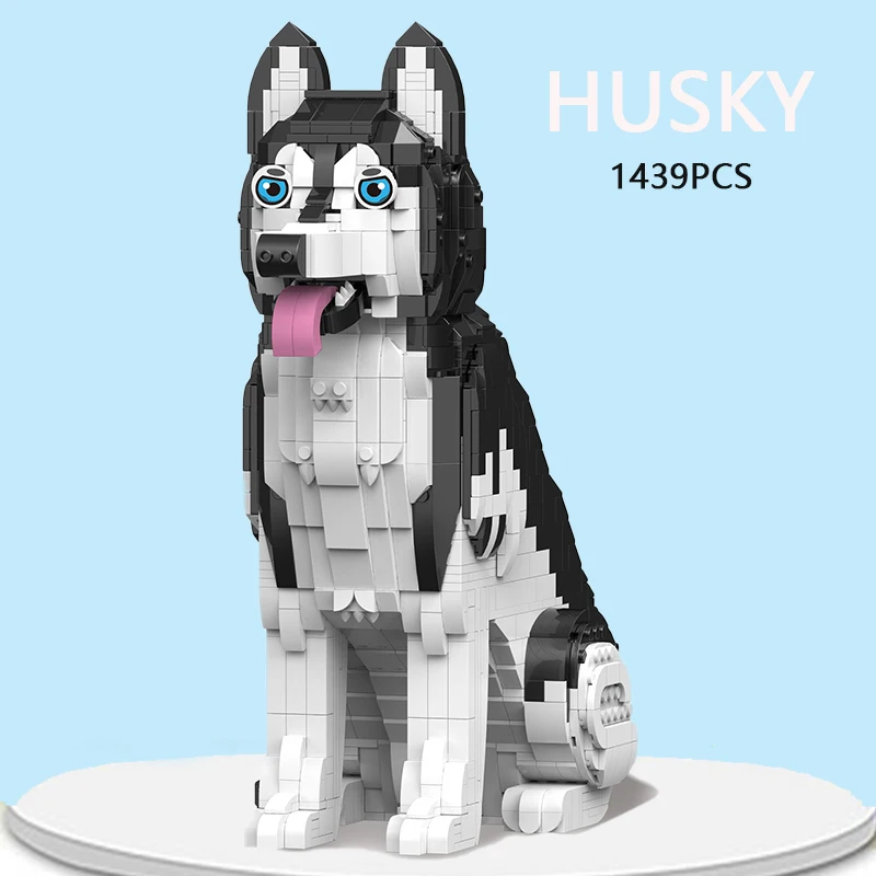 1439pcs-Hot-Sale-Cartoon-Animals-Siberian-Husky-bricks-Toy-Big-Modle ...
