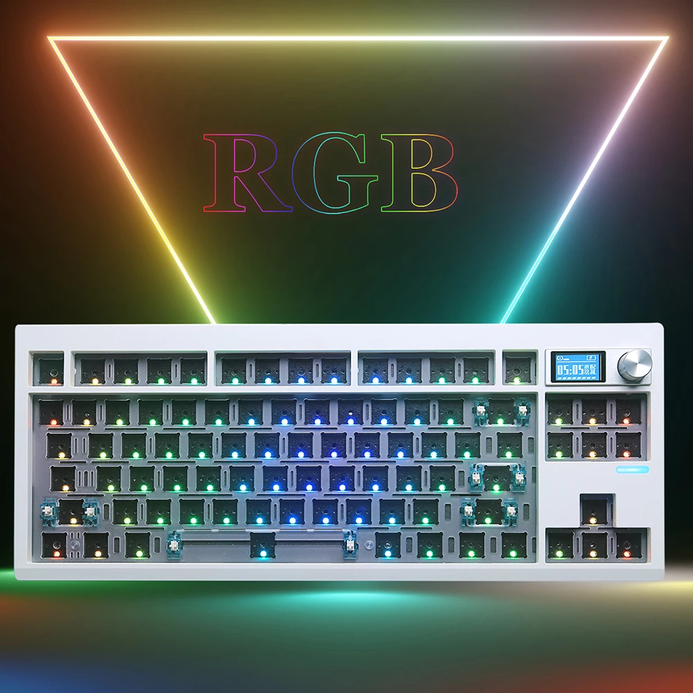 GMK87-Hot-Swappable-Mechanical-Keyboard-Gasket-Bluetooth-2-4G-RGB ...