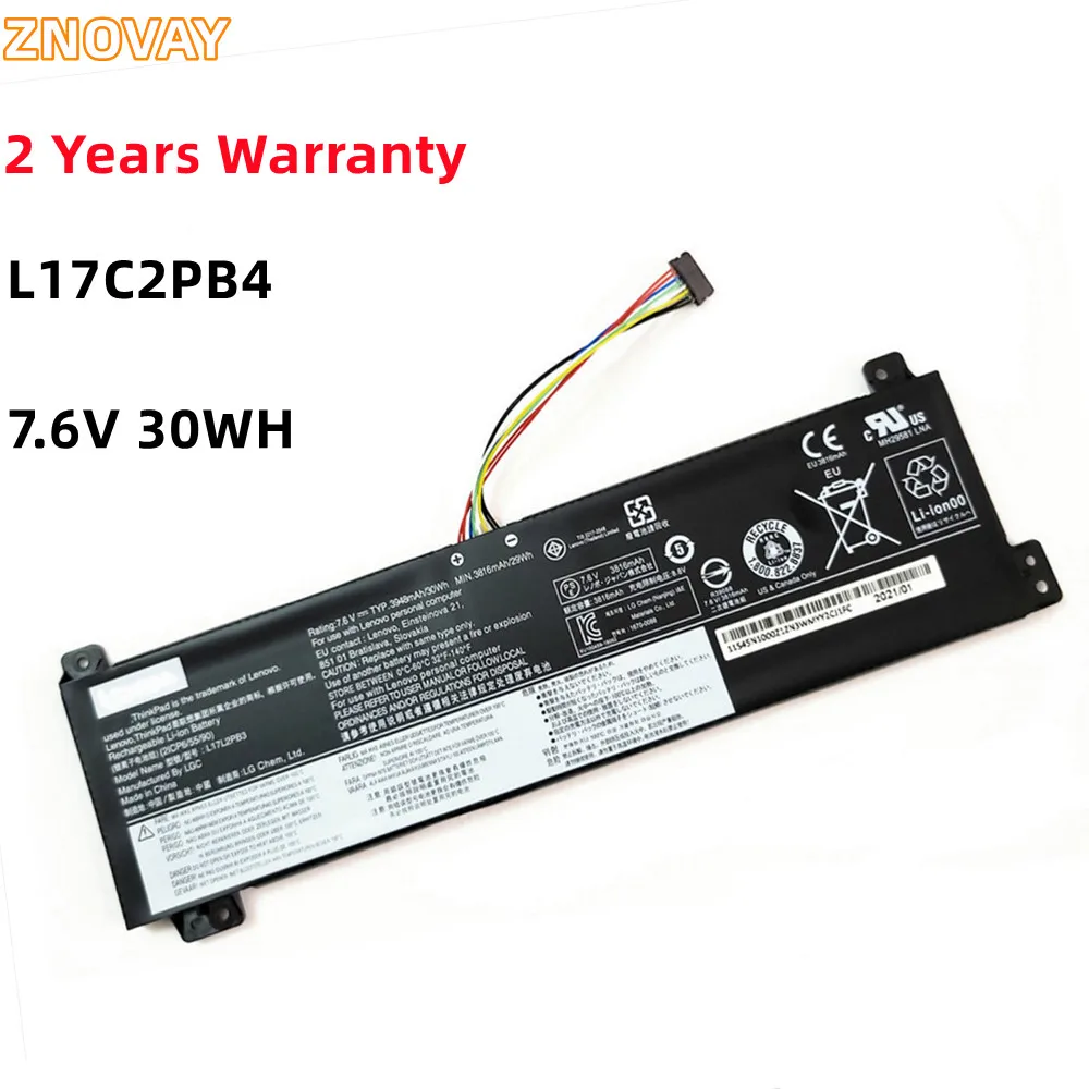 ZNOVAY Batería de 30Wh para ordenador portátil, pila para Lenovo ...