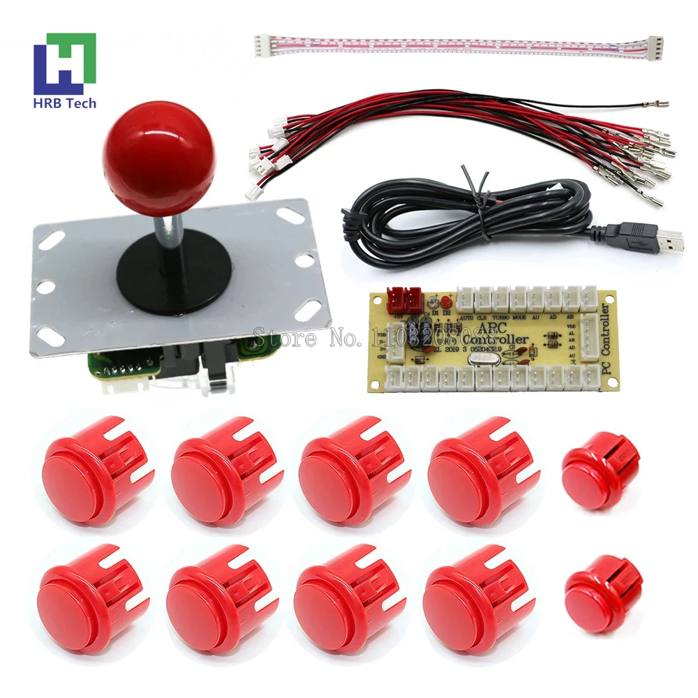 Kit-de-Joystick-Arcade-para-PC-placa-de-Control-USB-Zero-Delay ...